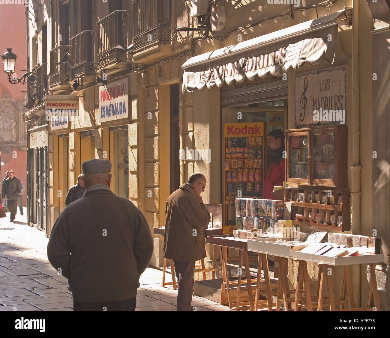 Granada Spain Shopping street scene Stock Photo - Alamy