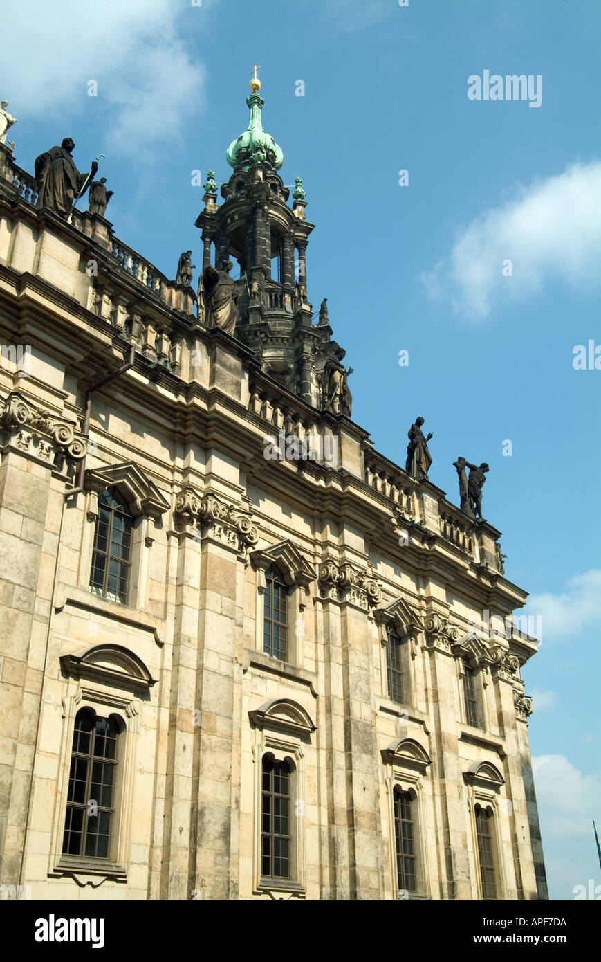 Detail of the The Katholische Hofkirche (The Catholic Church of the ...