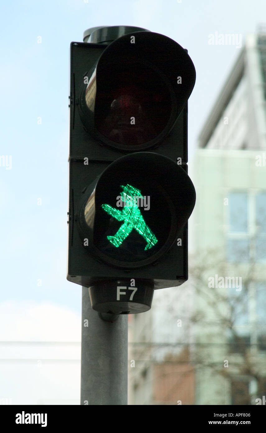 Green Traffic Light Man