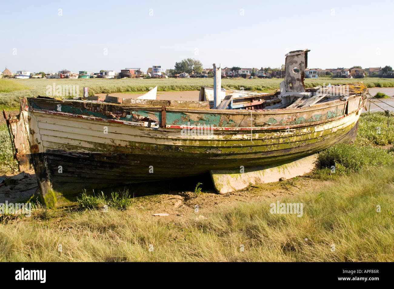 Old rotting boats Shoreham-by-Sea West Sussex Stock Photo - Alamy