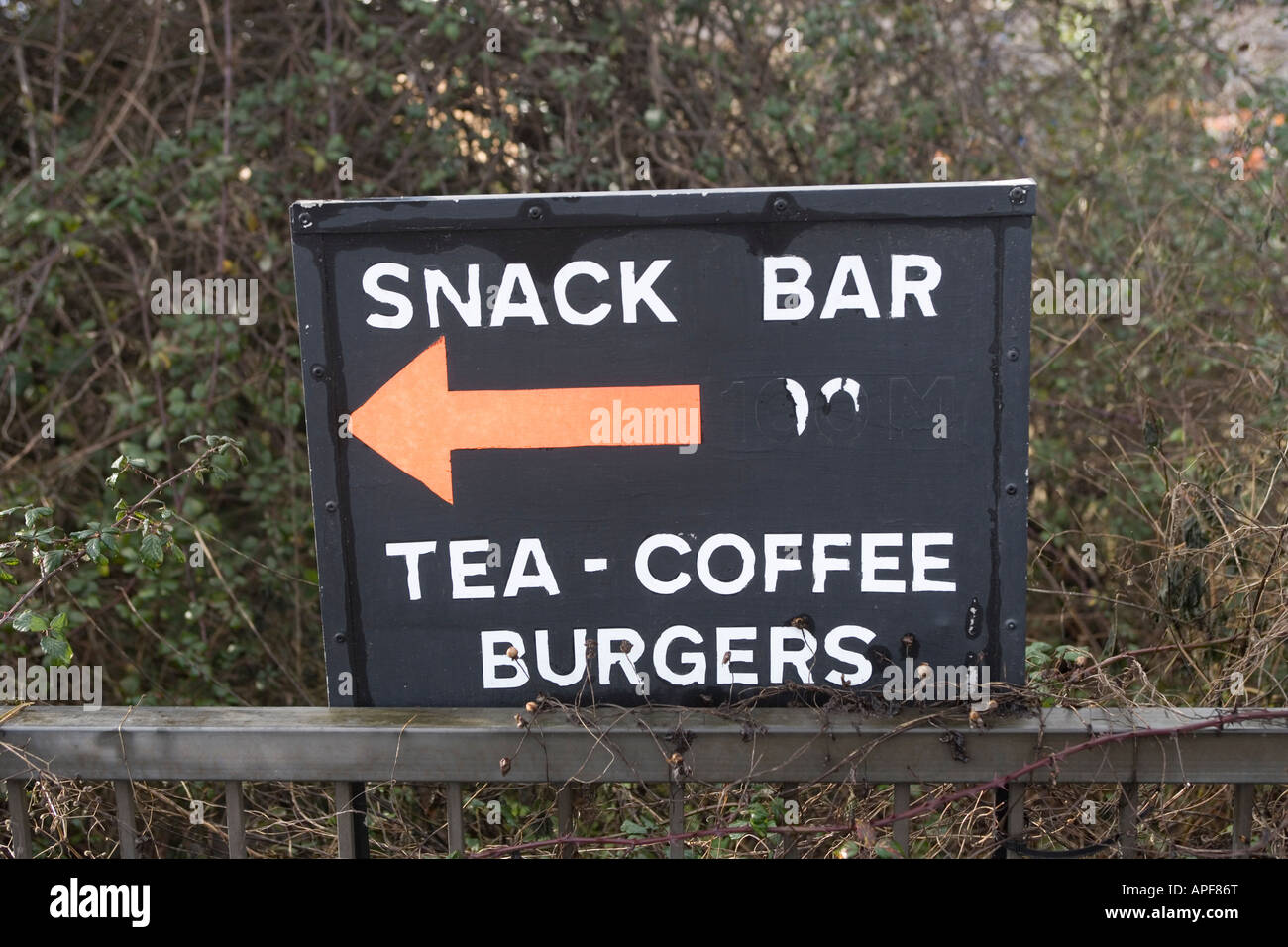 Snack Bar Sign Stock Photo - Alamy