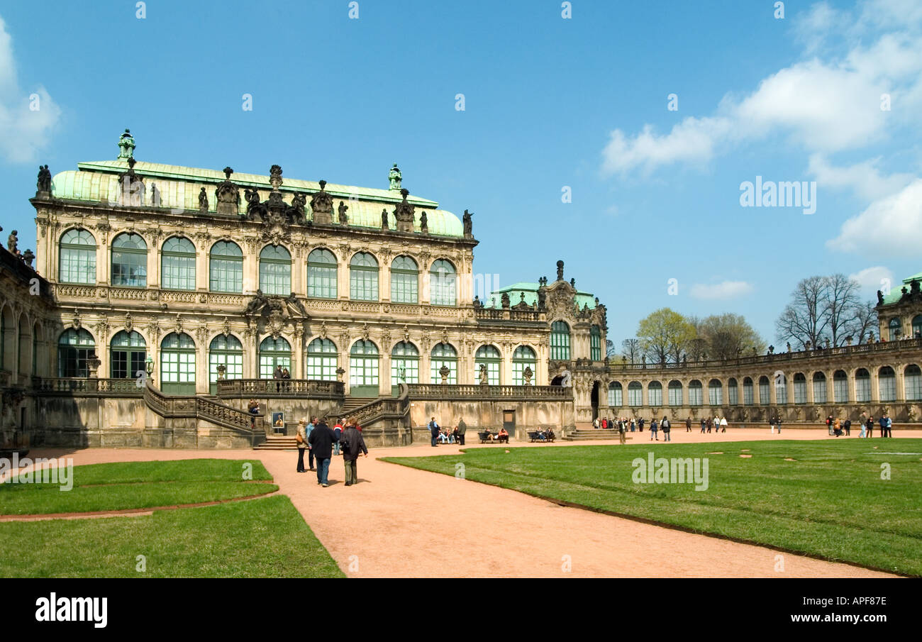 The Zwinger, a palace in Dresden, eastern Germany, built in Baroque ...