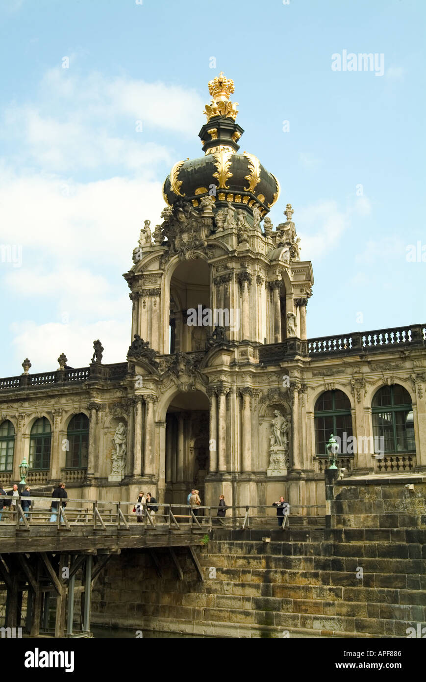 The Zwinger, a palace in Dresden, eastern Germany, built in Baroque ...