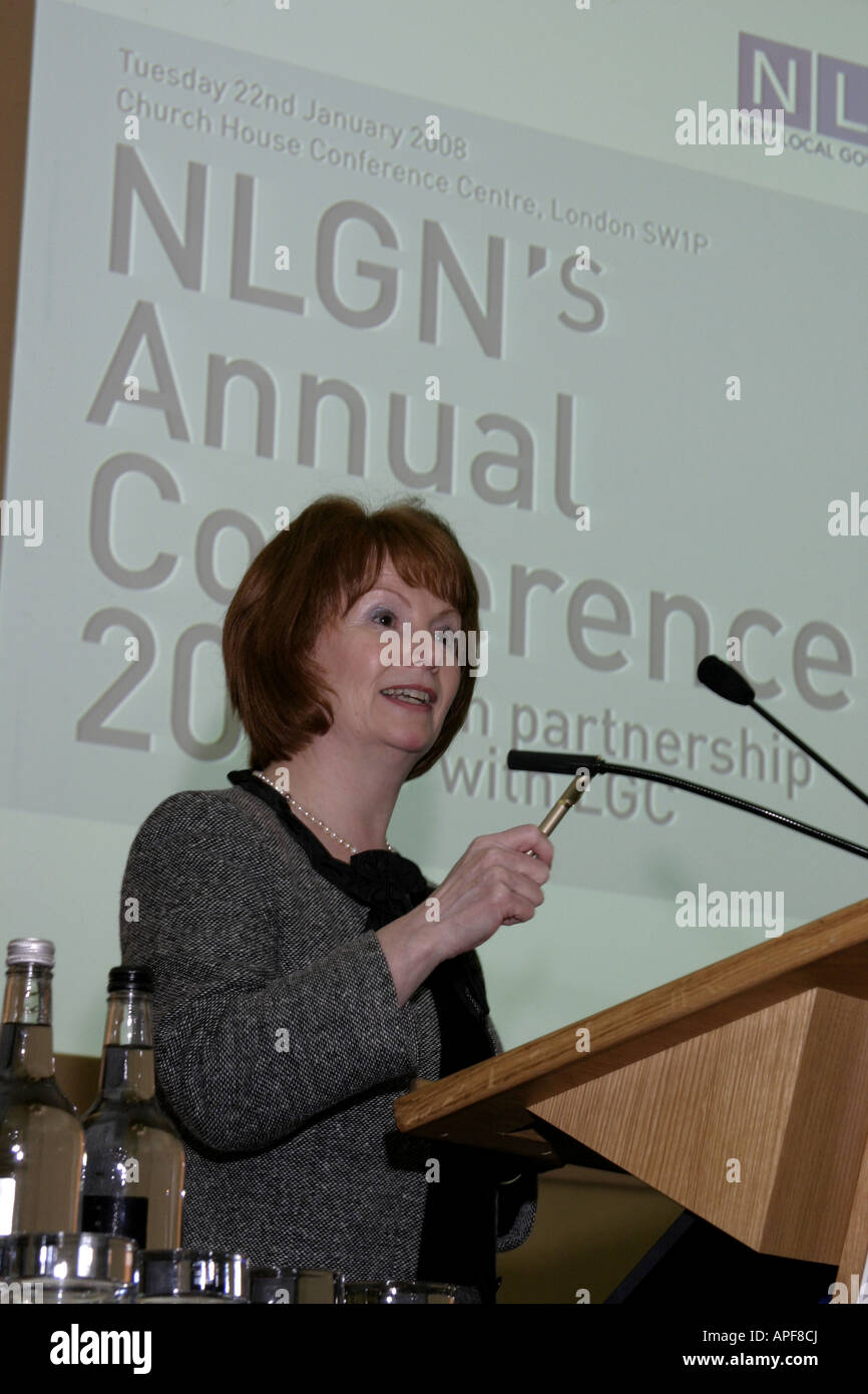 hazel blears labour mp making a speech london uk Stock Photo - Alamy