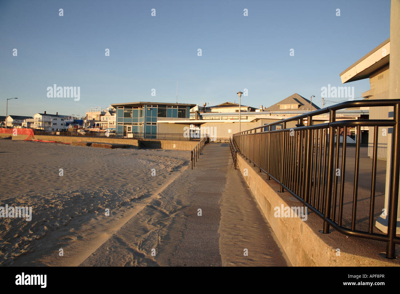 Hampton Beach New Hampshire USA during the winter months which is part ...