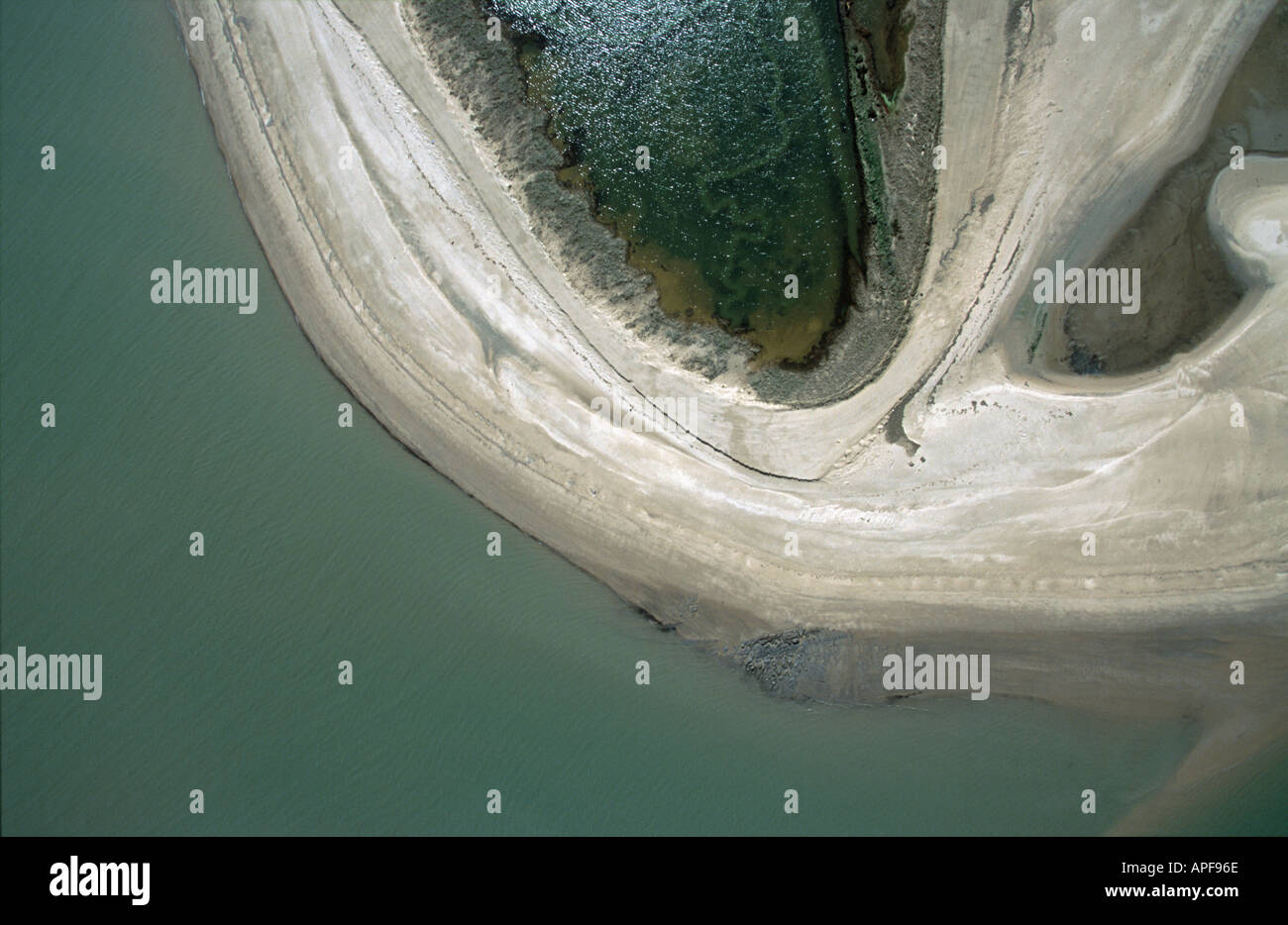 Aerial view of the coast at The Naze Essex England Stock Photo - Alamy