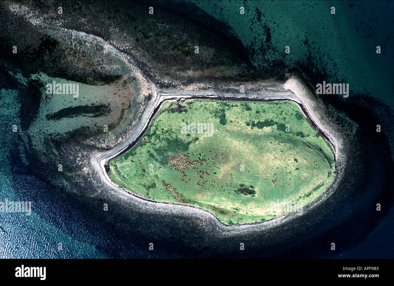 Island in Strangford Lough Northern Ireland Stock Photo - Alamy