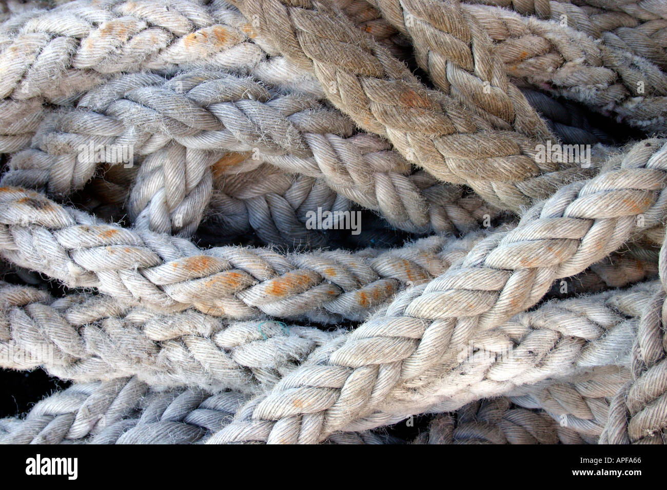 Bundle of rope Stock Photo - Alamy