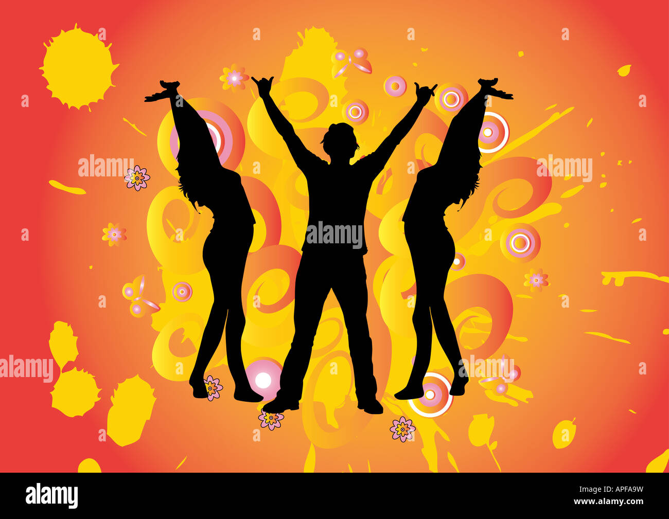 Dancing people party abstract hi-res stock photography and images - Alamy