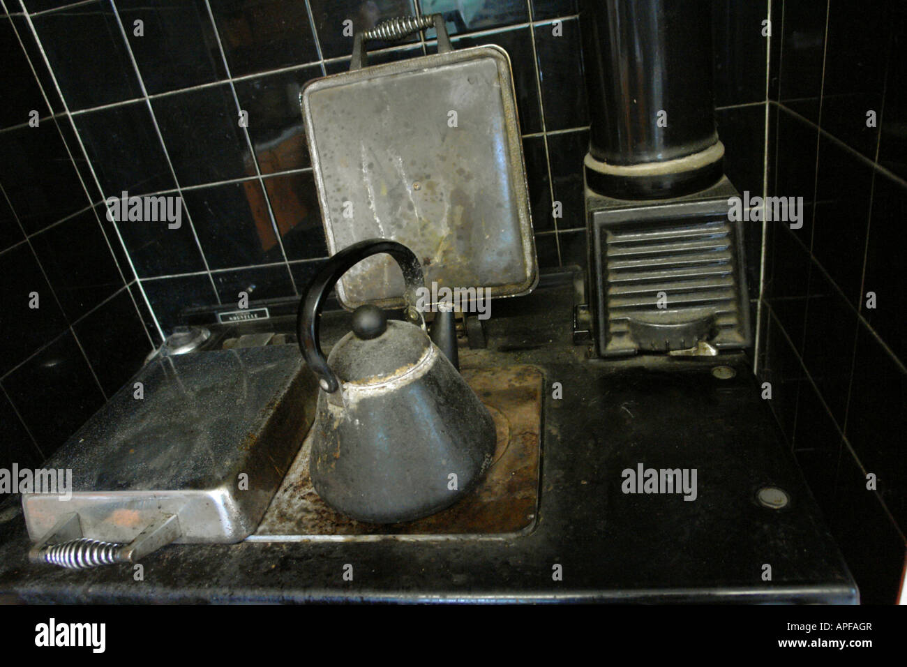 Coal Burning Range Cooker Nottinghamshire England GB UK 2008 Stock ...
