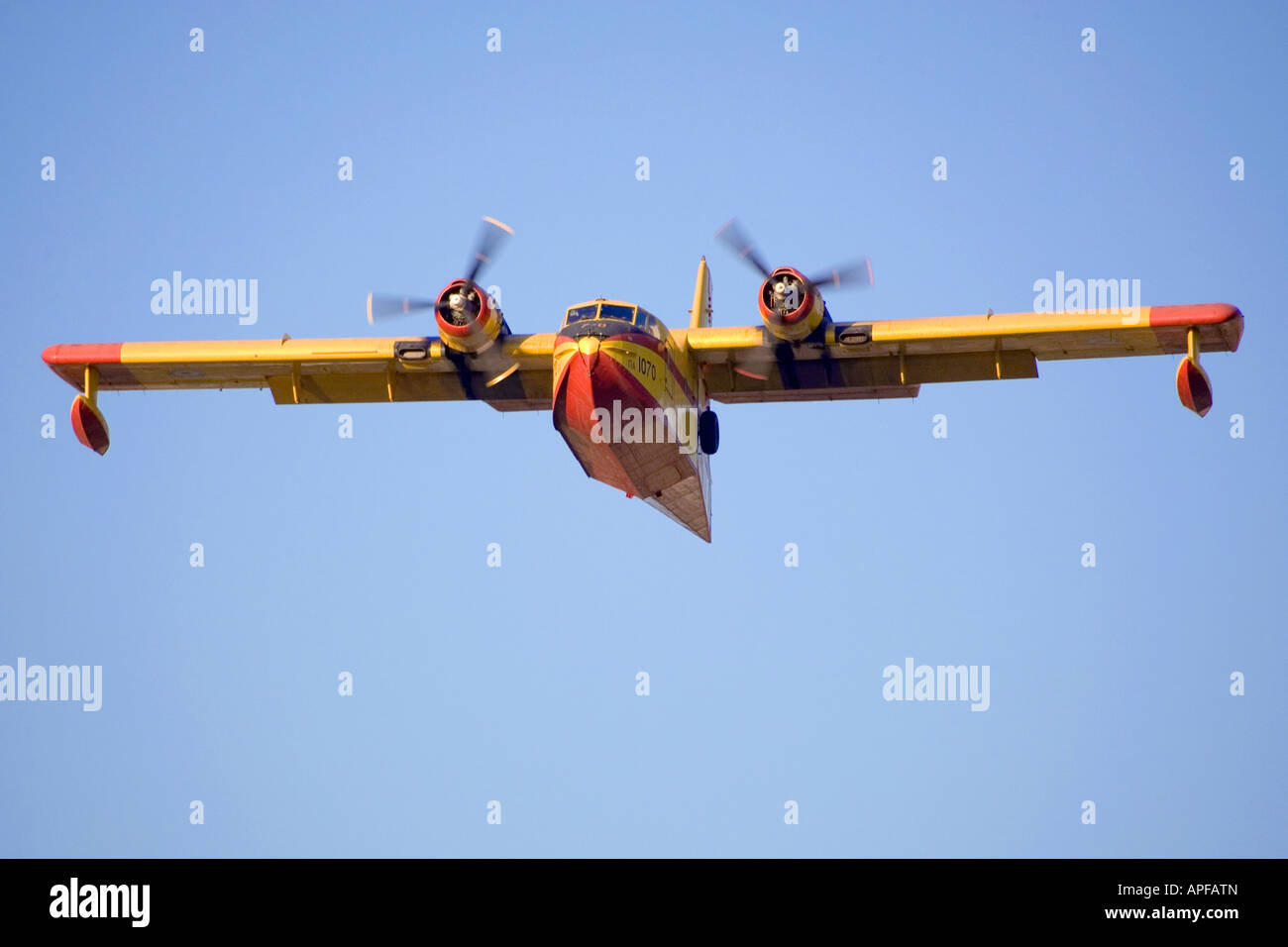 A Greek Firefighting plane on Samos Stock Photo - Alamy