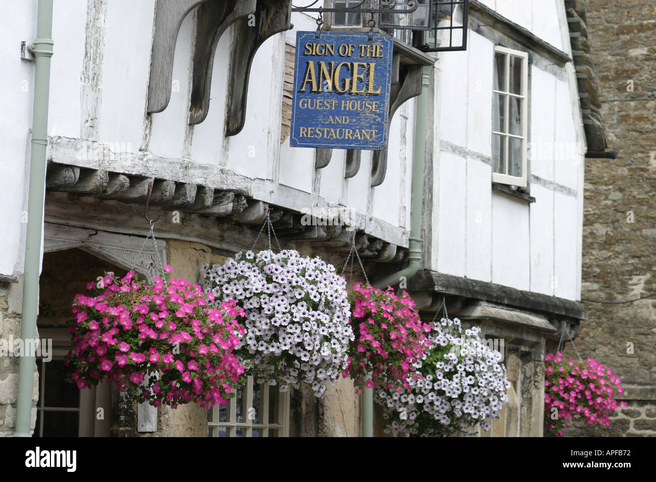 The Sign of the Angel public house in Lacock Wiltshire Stock Photo - Alamy