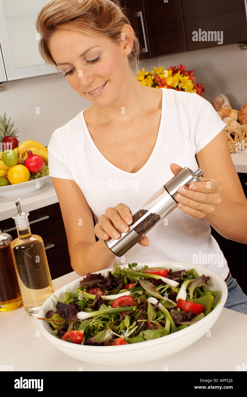 Peppermill woman hi-res stock photography and images - Alamy