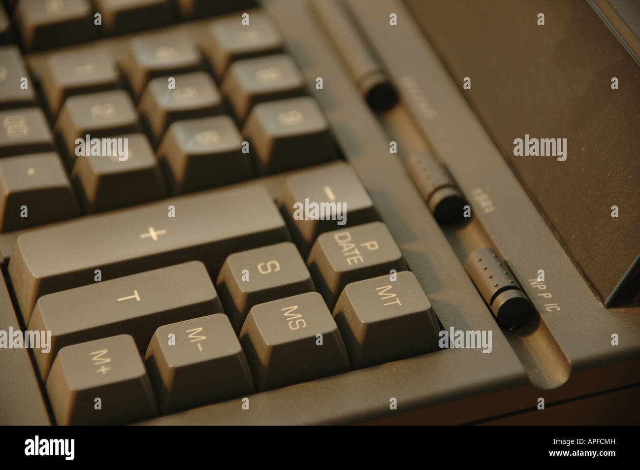 Manual adding machine hi-res stock photography and images - Alamy