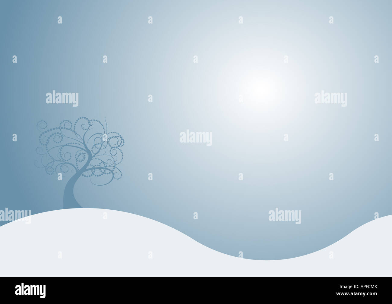 winter tree design Stock Photo - Alamy