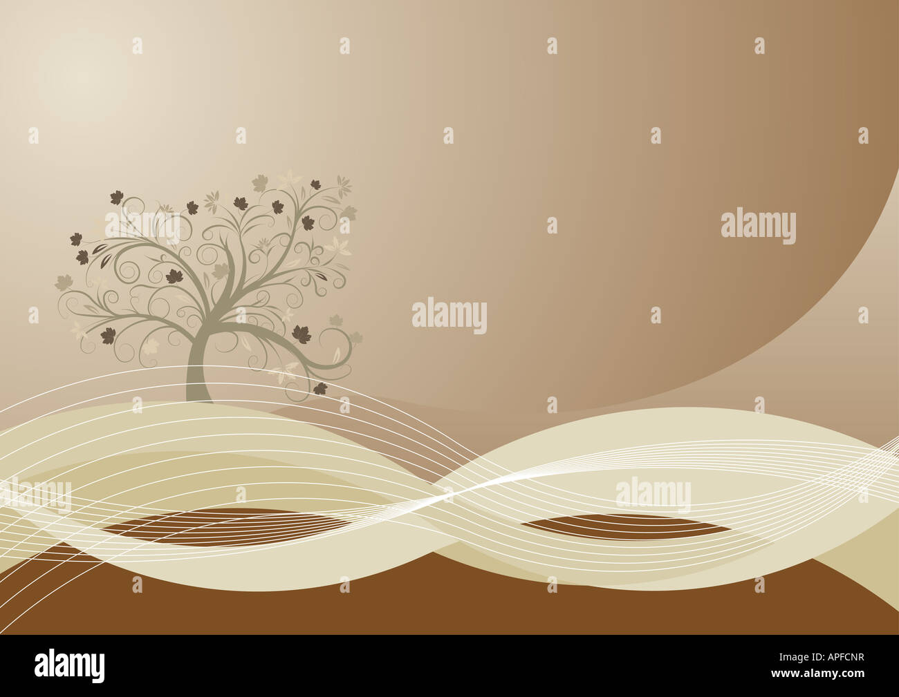 autumn tree design Stock Photo - Alamy