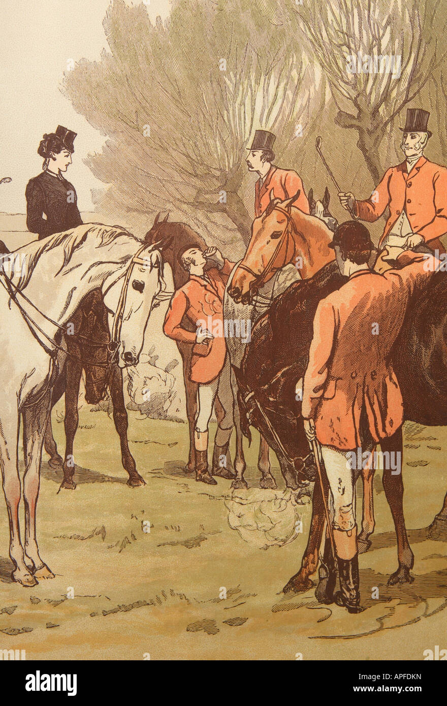 Historical fox hunt hi-res stock photography and images - Alamy