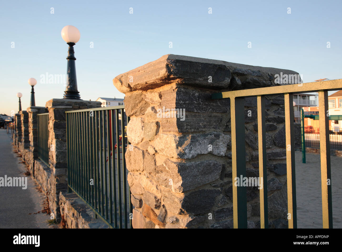 Hampton Beach New Hampshire USA during the winter months which is part ...