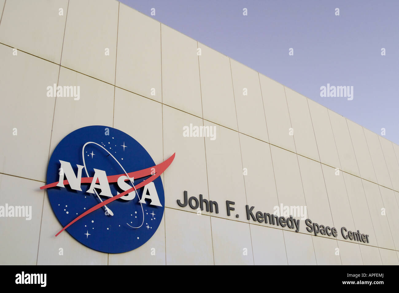 NASA building at the John F Kennedy Space Center Florida USA Stock ...