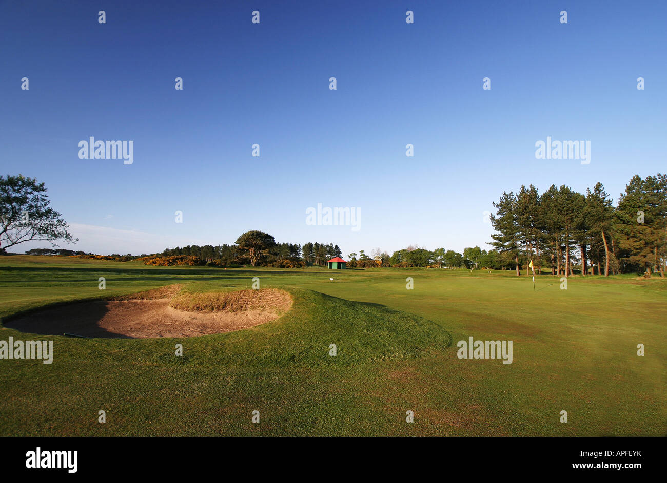 Burnside course 3rd hole Carnoustie golf Links scotland Stock Photo - Alamy