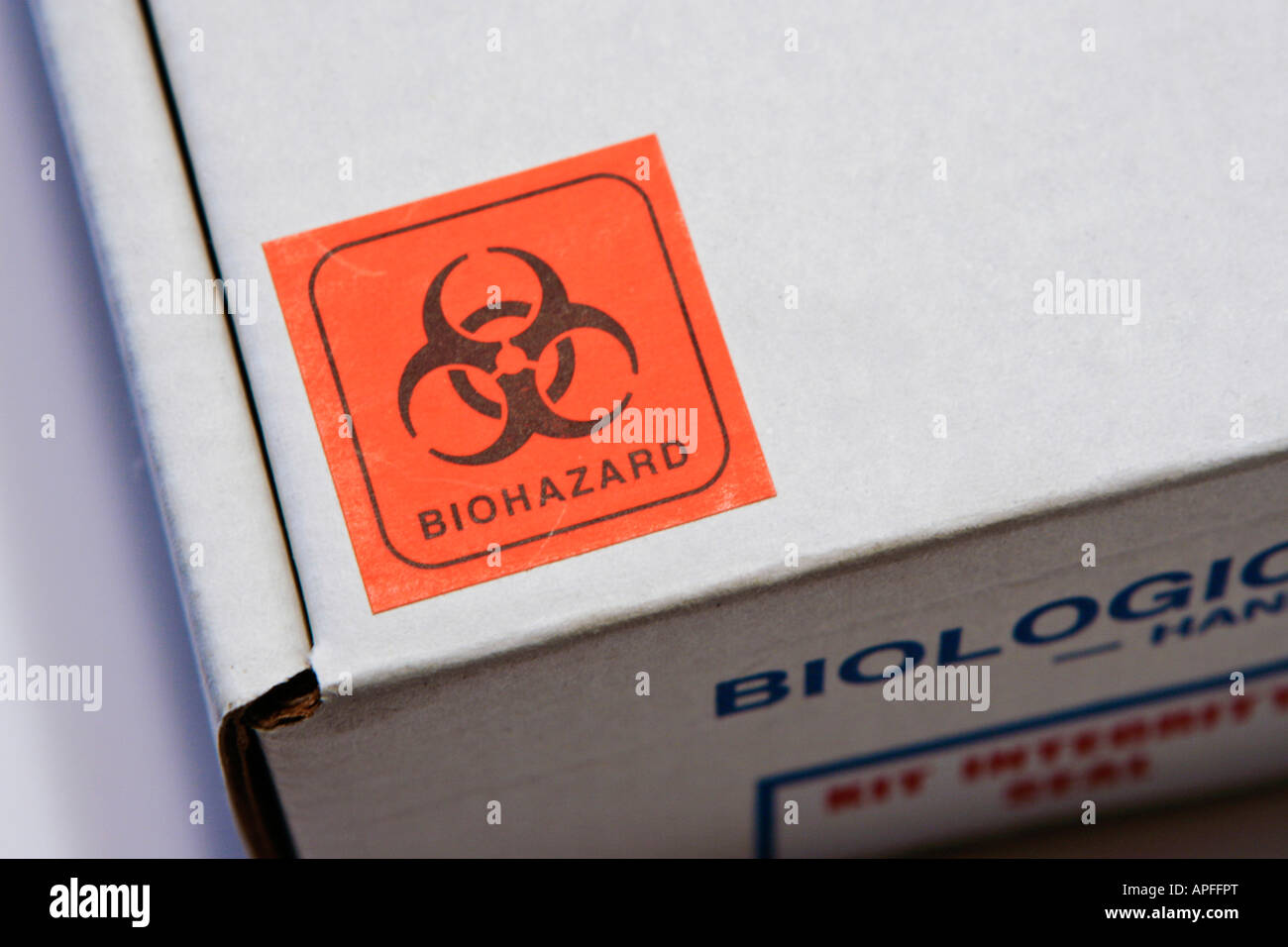 Bio Hazard Warning Sticker Stock Photo - Alamy
