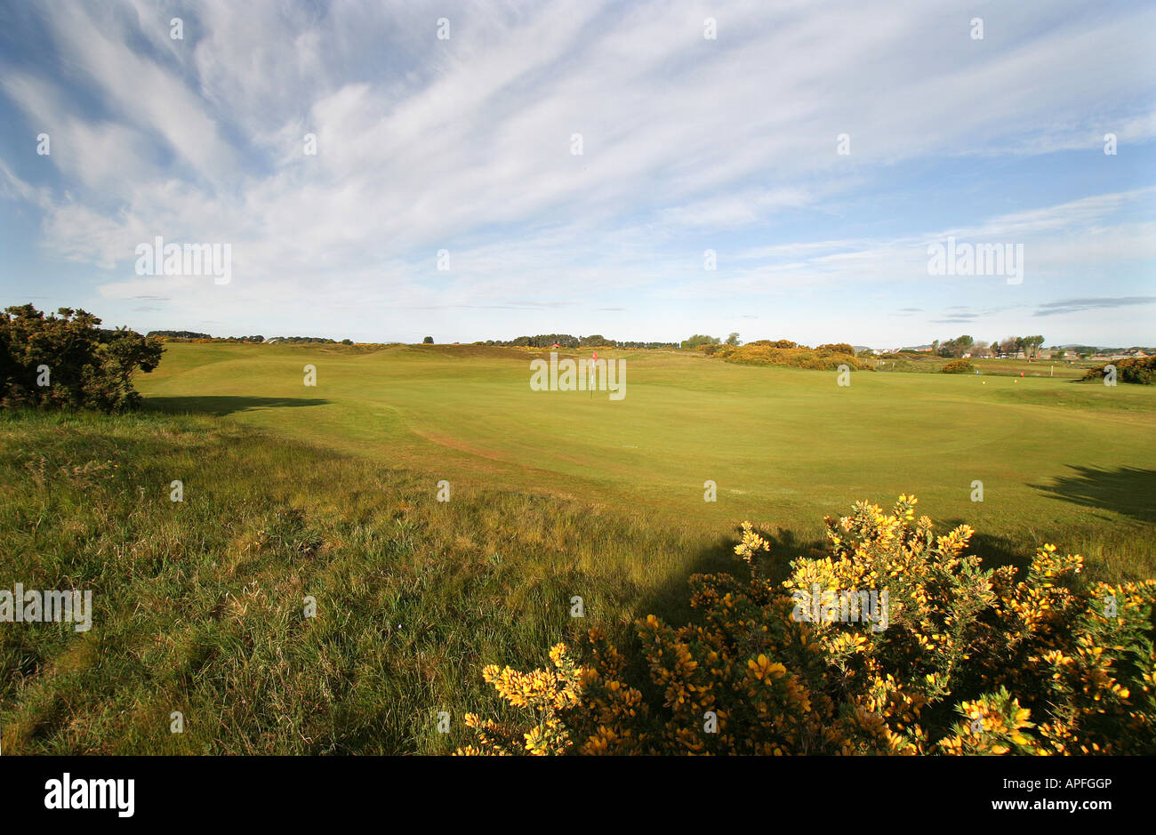 Burnside course 10th hole Carnoustie golf Links scotland Stock Photo ...
