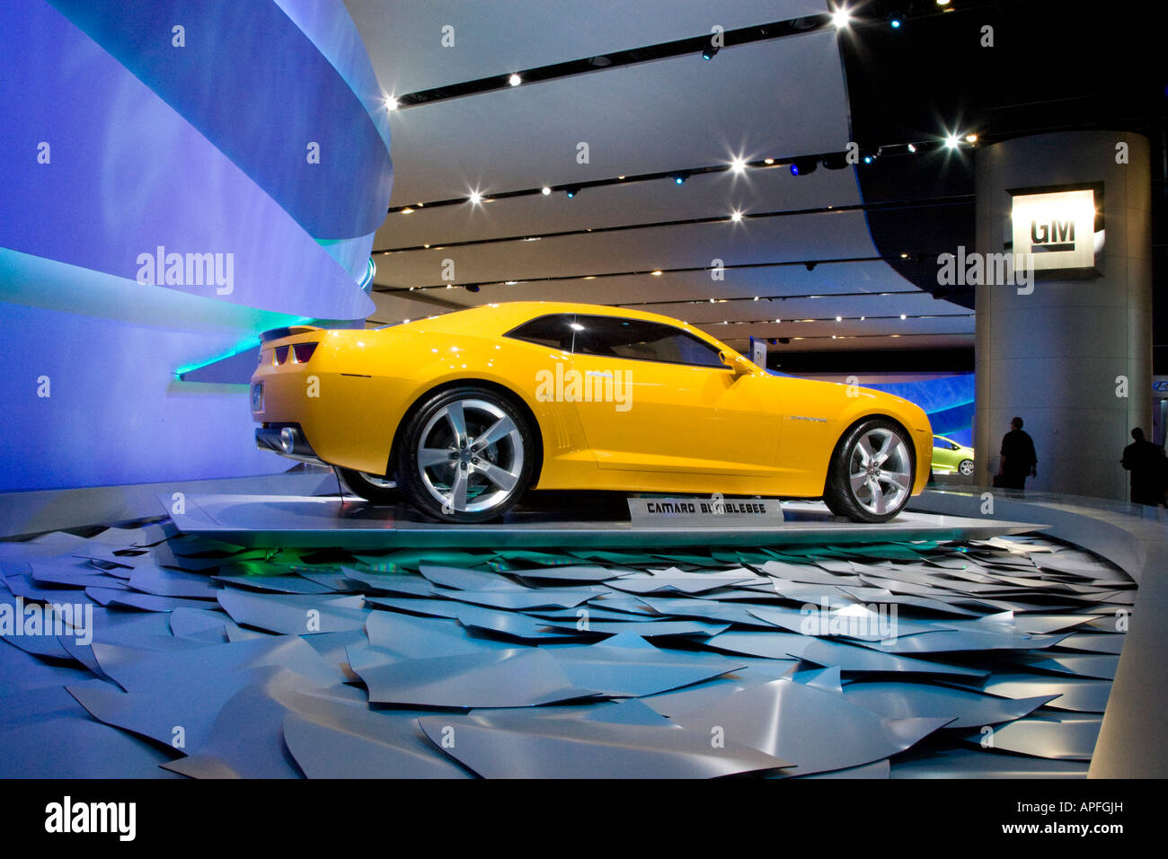 North American International Auto Show 2008 NAIAS Camaro in GM display ...