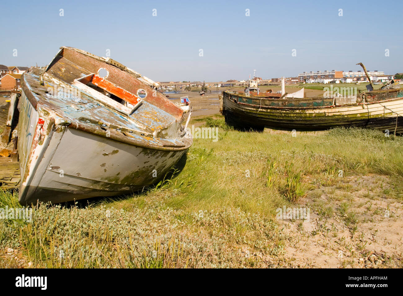 Old rotting boats Shoreham-by-Sea West Sussex Stock Photo - Alamy