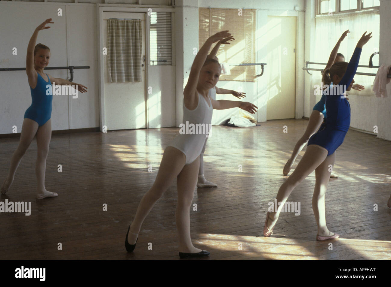 young girls in ballet class Stock Photo - Alamy