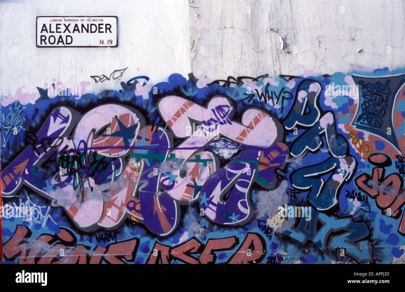 Graffiti, North London Stock Photo - Alamy