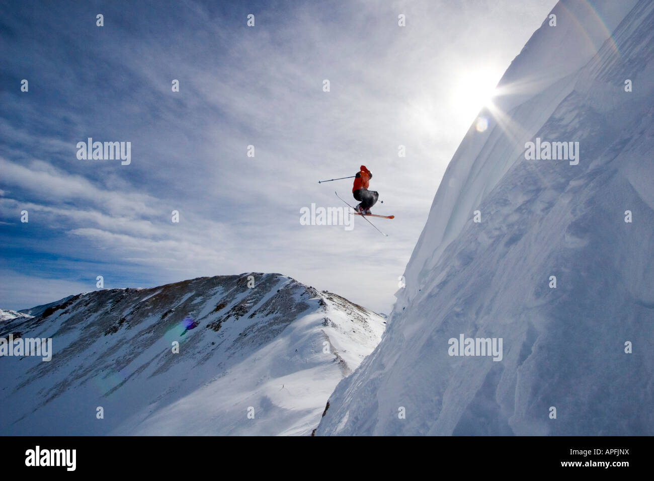 Skier cornice hi-res stock photography and images - Alamy