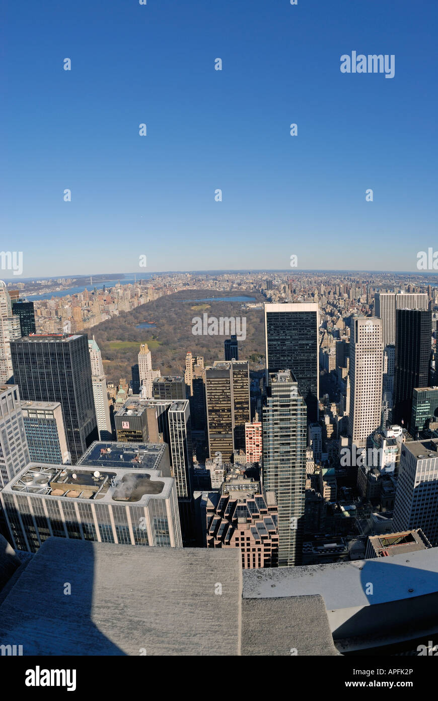 New york top of the rock view hi-res stock photography and images - Alamy