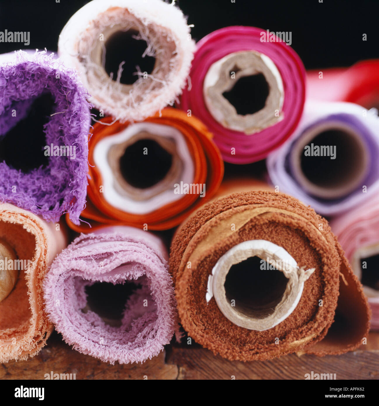 Rolls of silk Stock Photo - Alamy