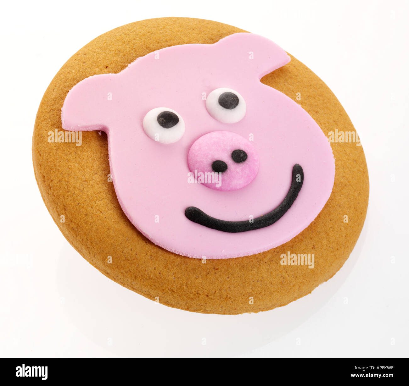 SINGLE PIG GINGERBREAD COOKIES CUT OUT Stock Photo - Alamy