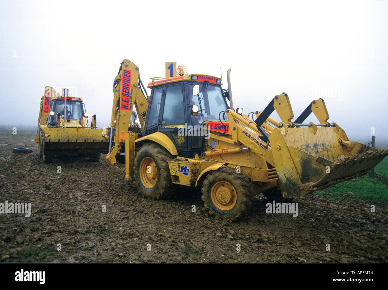 JCB RACING ACTION Stock Photo - Alamy