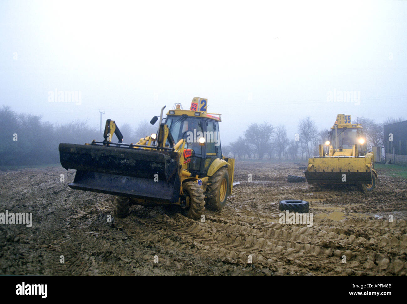 JCB RACING ACTION Stock Photo - Alamy