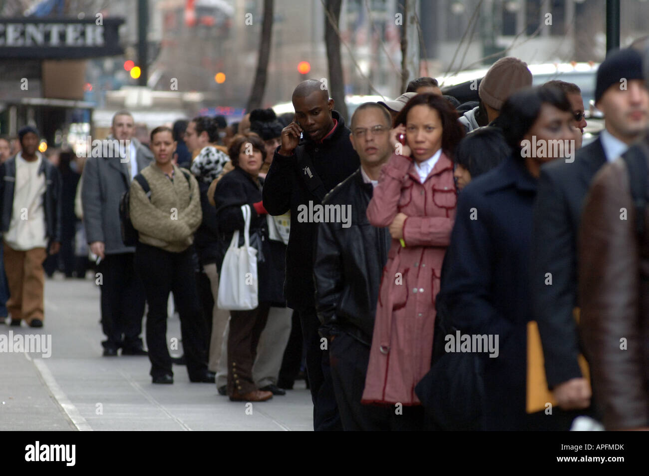 Queue up hi-res stock photography and images - Alamy