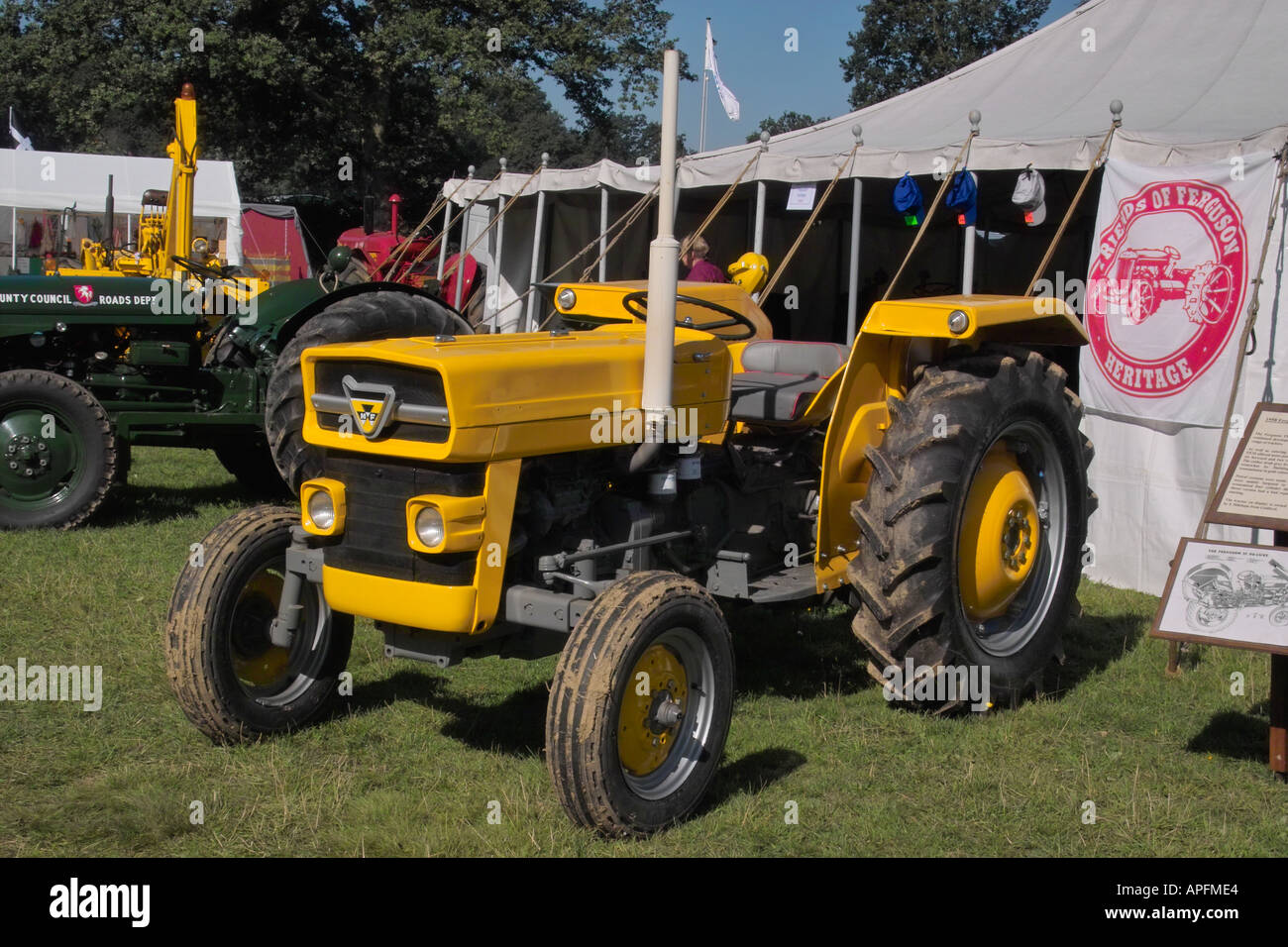 Tractor on Display Stock Photo - Alamy