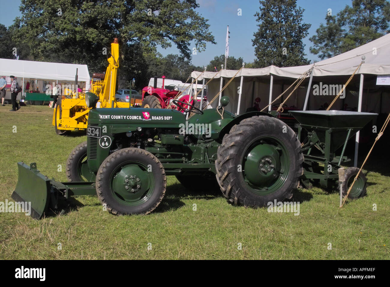 Tractor on Display Stock Photo - Alamy