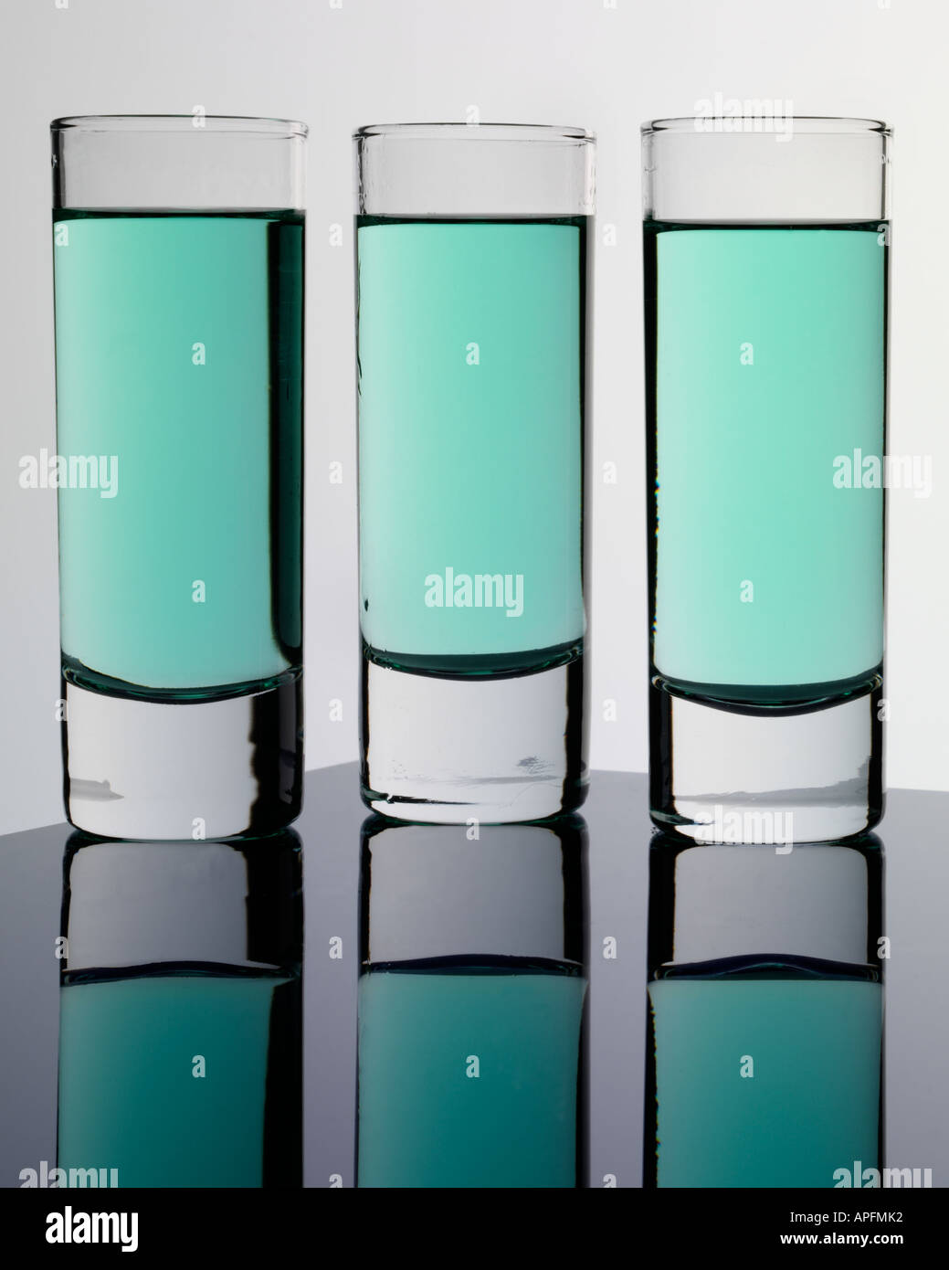 THREE GLASSES OF ABSINTHE Stock Photo - Alamy