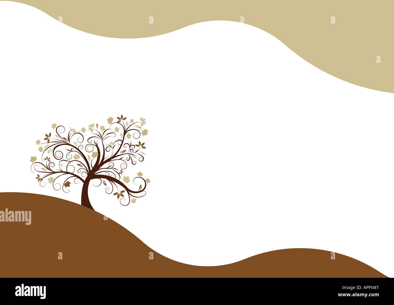 autumn tree design Stock Photo - Alamy