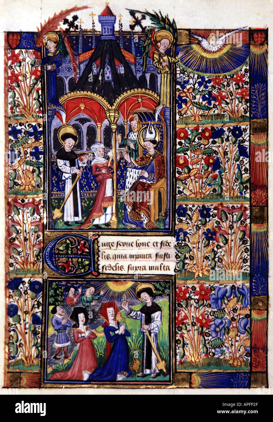 Manuscript of the Rohan Montauban Hours large composition with two ...