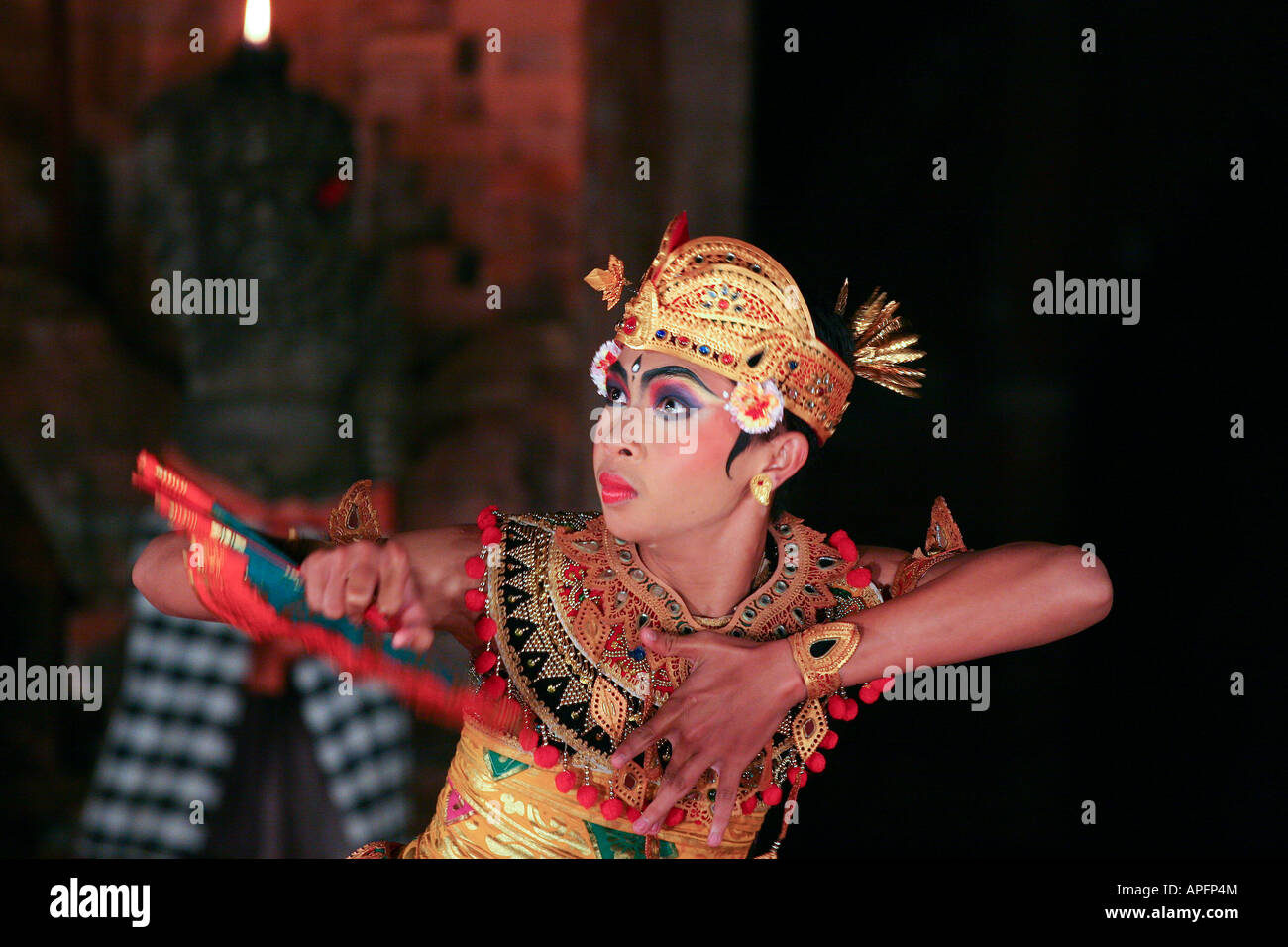 Traditional Balinese dancer in costume, Ubud, Bali, Indonesia Stock ...