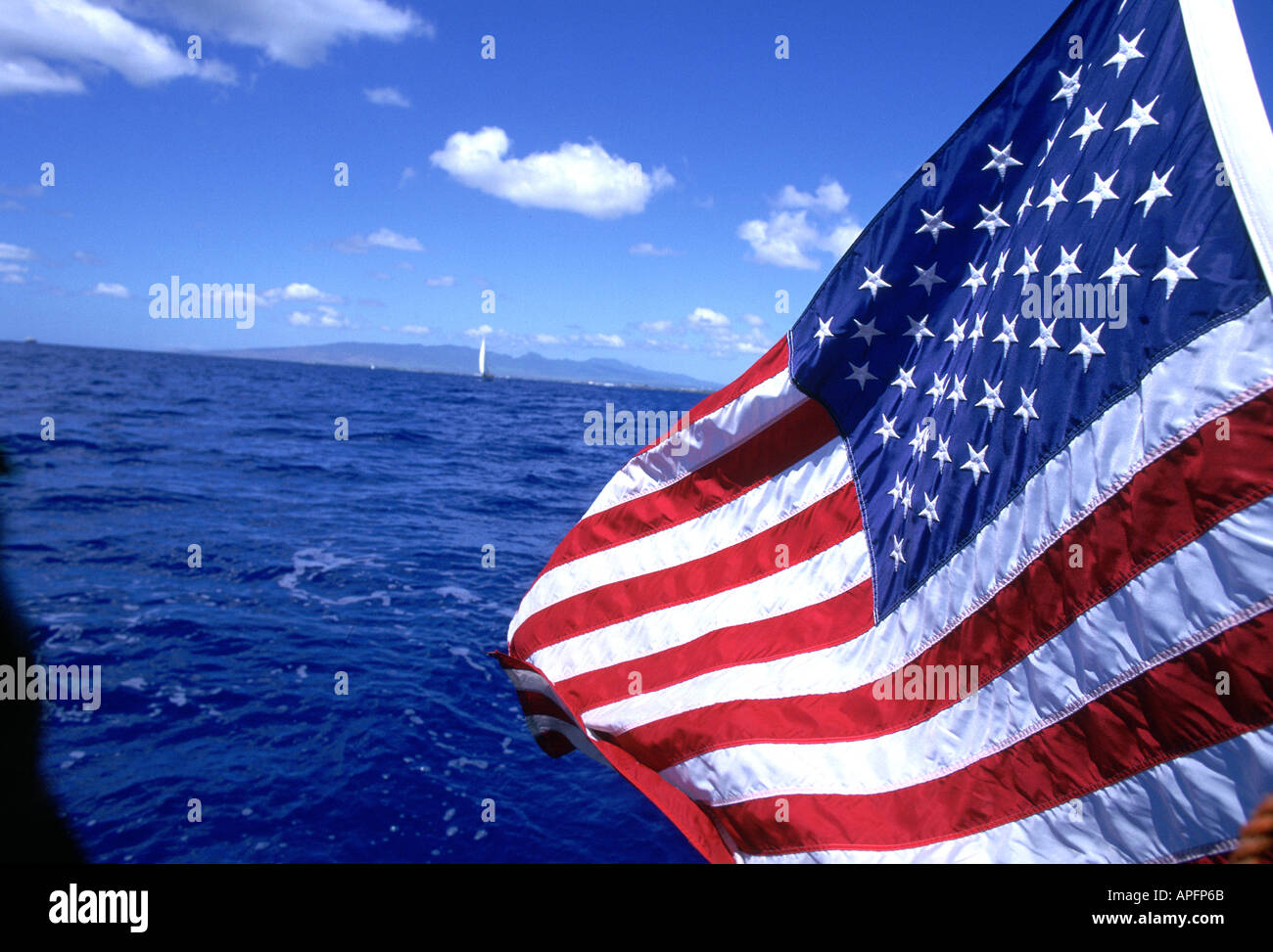 Billowing american flag hi-res stock photography and images - Alamy