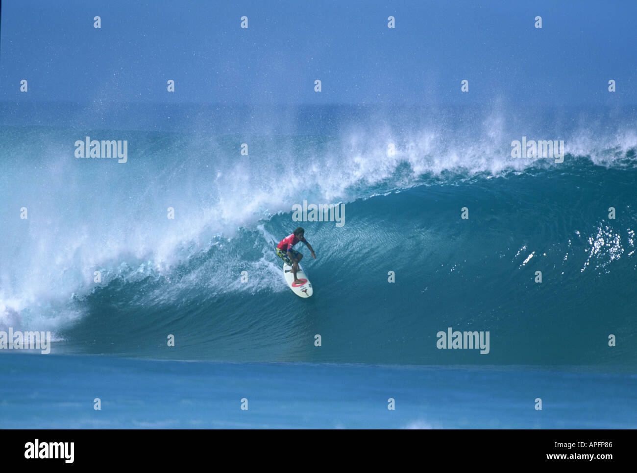 SURFBOARD ACTION HAWAII Stock Photo - Alamy