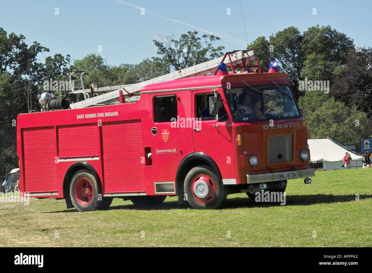 Dennis Fire Engine Stock Photo - Alamy