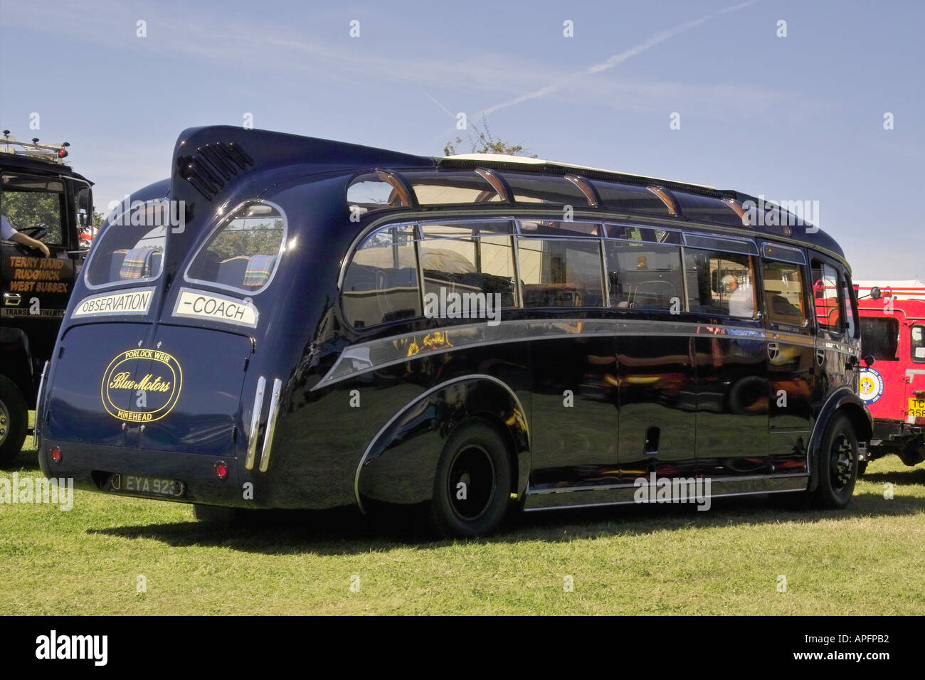 Blue Motors Leyland Cheetah Coach Stock Photo - Alamy