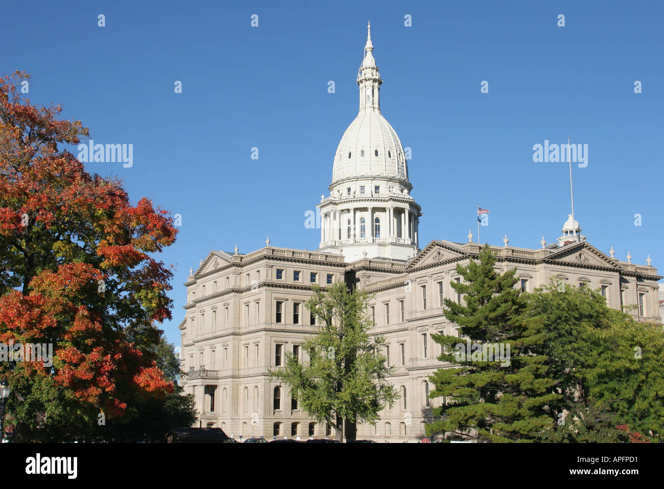 Michigan Lansing,State Capitol,constructed,built 1879,MI051018073 Stock ...