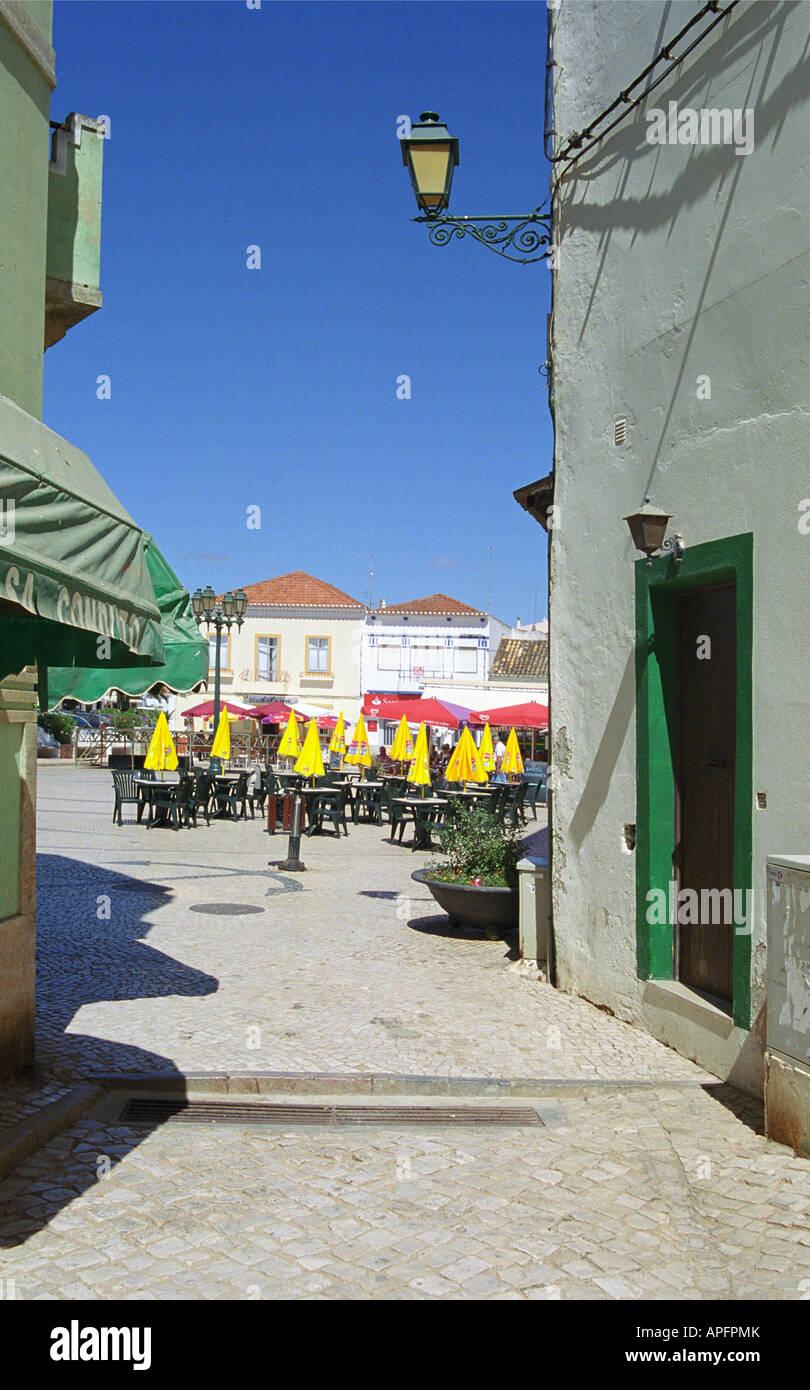Main Square, Ferragudo, Algarve, Portugal, Summer 2007 Stock Photo - Alamy