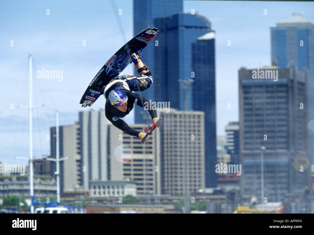 WAKEBOARDING ACTION MELBOURNE AUSTRALIA Stock Photo - Alamy